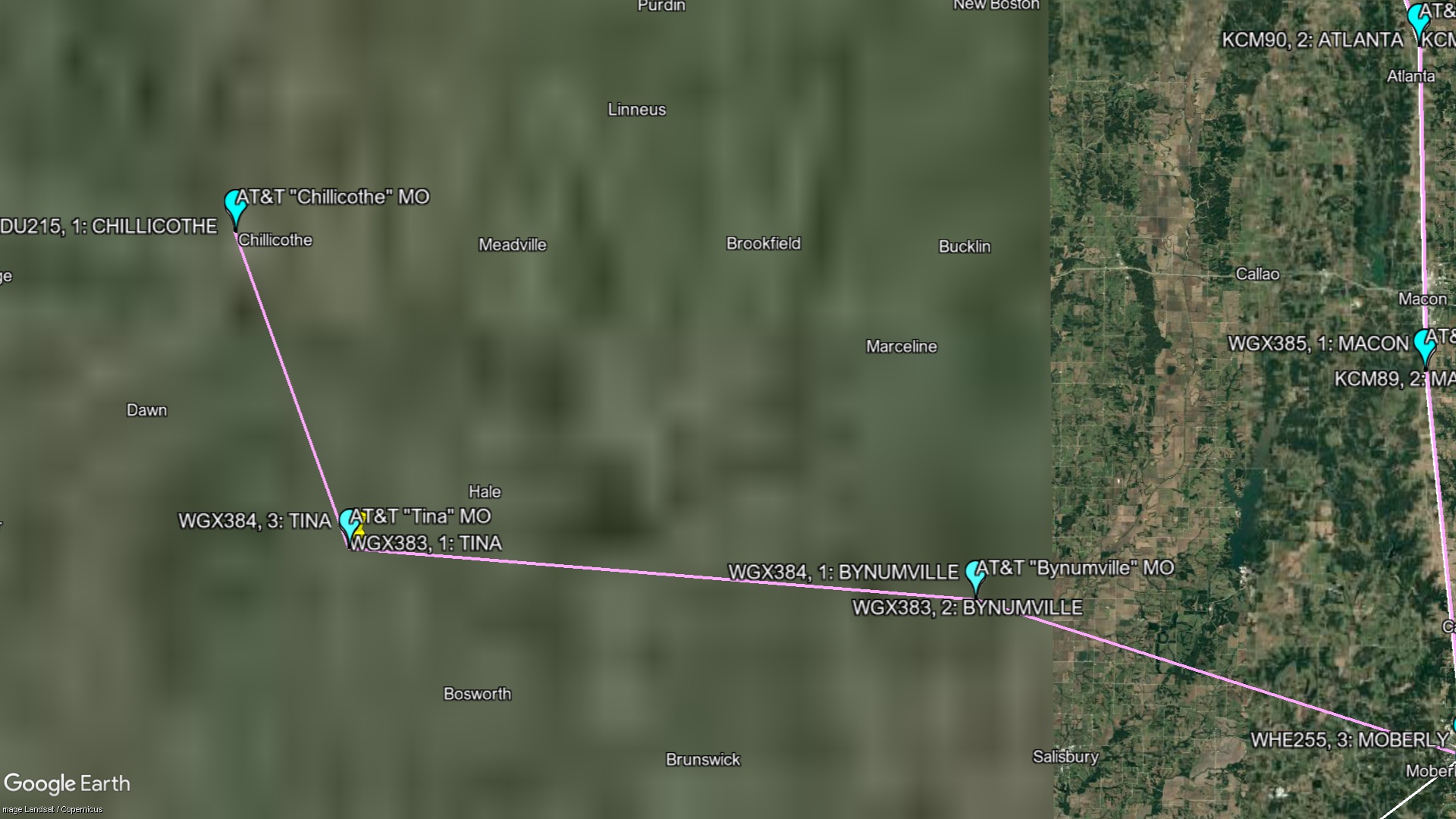 Long Lines Map and Information - Site